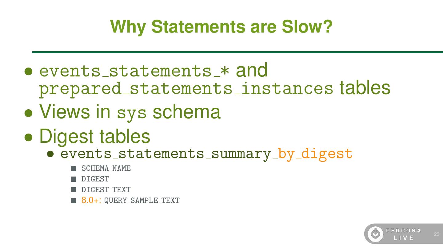 Mysql Performance Schema In Action