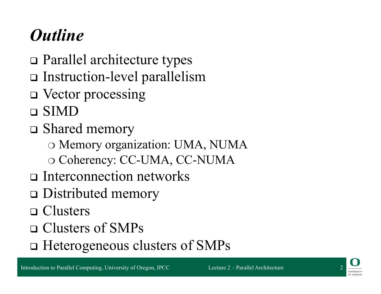 2-Parallel Computer Architecture