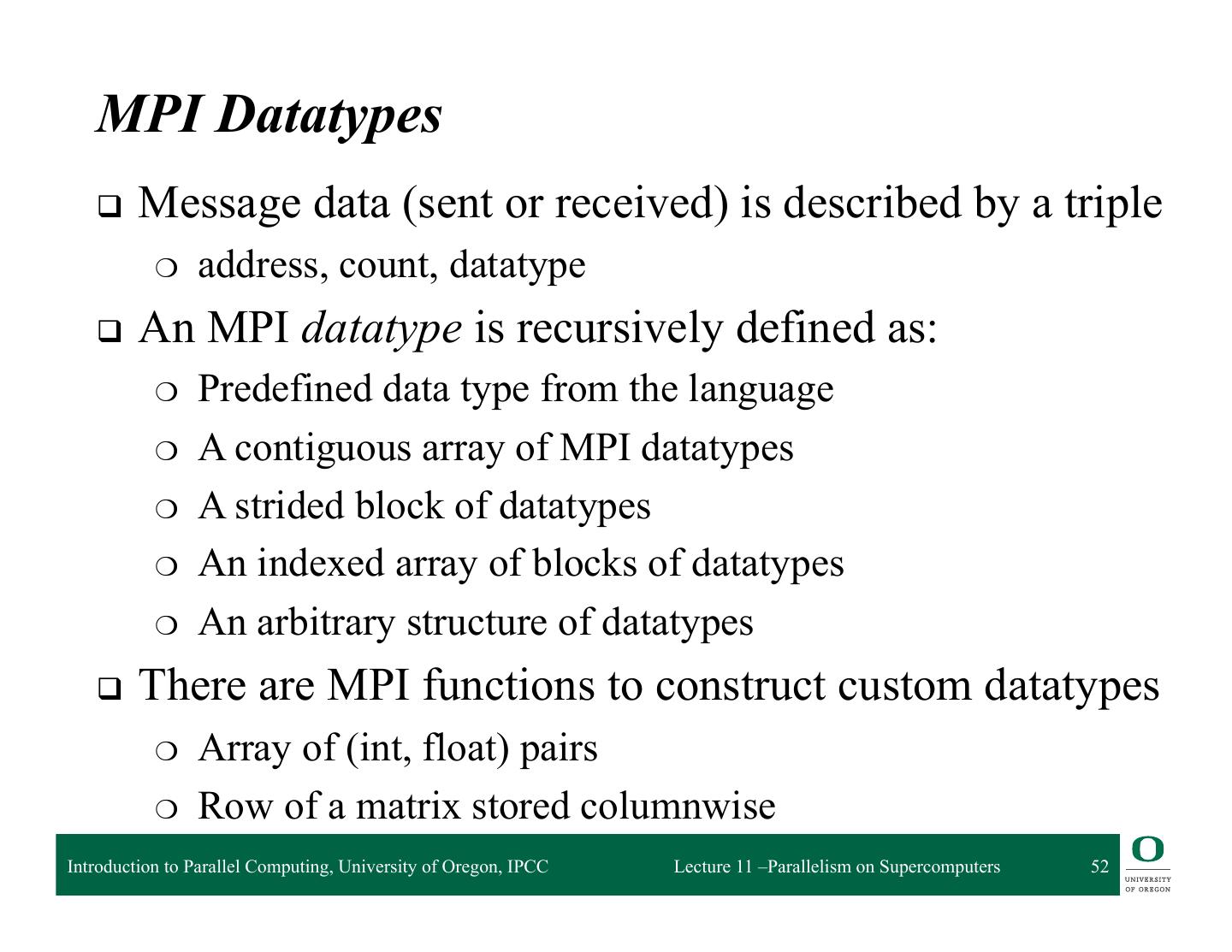 11 Parallelism On Supercomputers And The Message Passing Interface Mpi