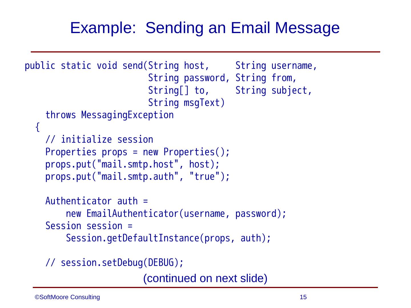 21 - Overview of JavaMail