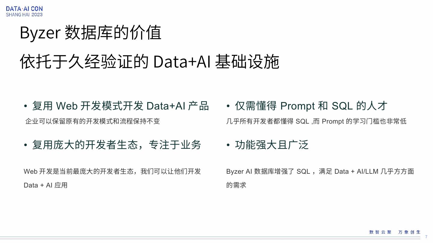 Byzer-LLM：以数据库形态支持应用的大模型基础设施-祝海林