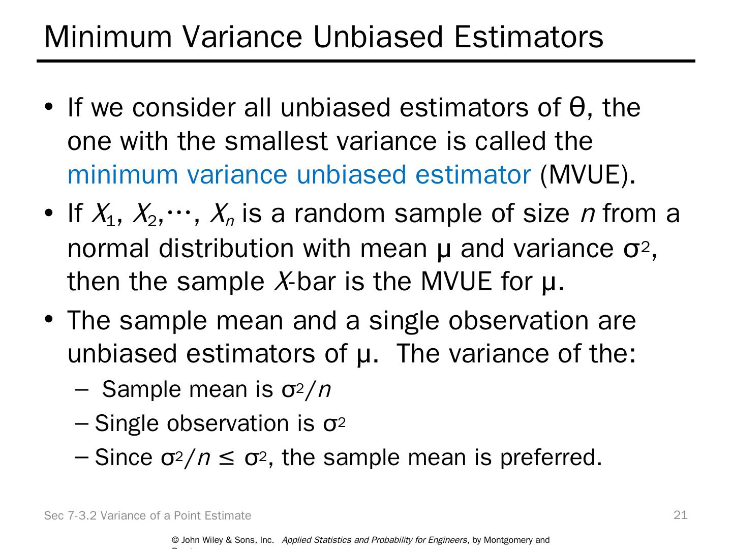 7 Sampling Distributions And Point Estimation Of Mathalpha
