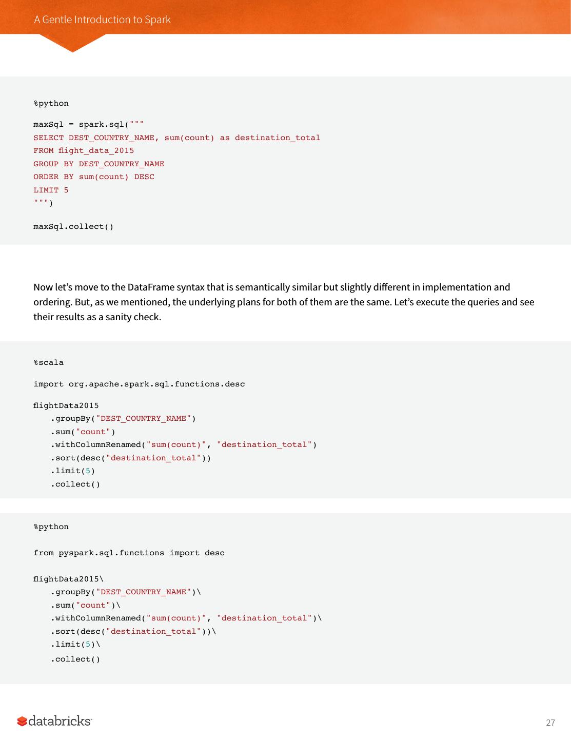 A Gentle Introduction to Apache Spark