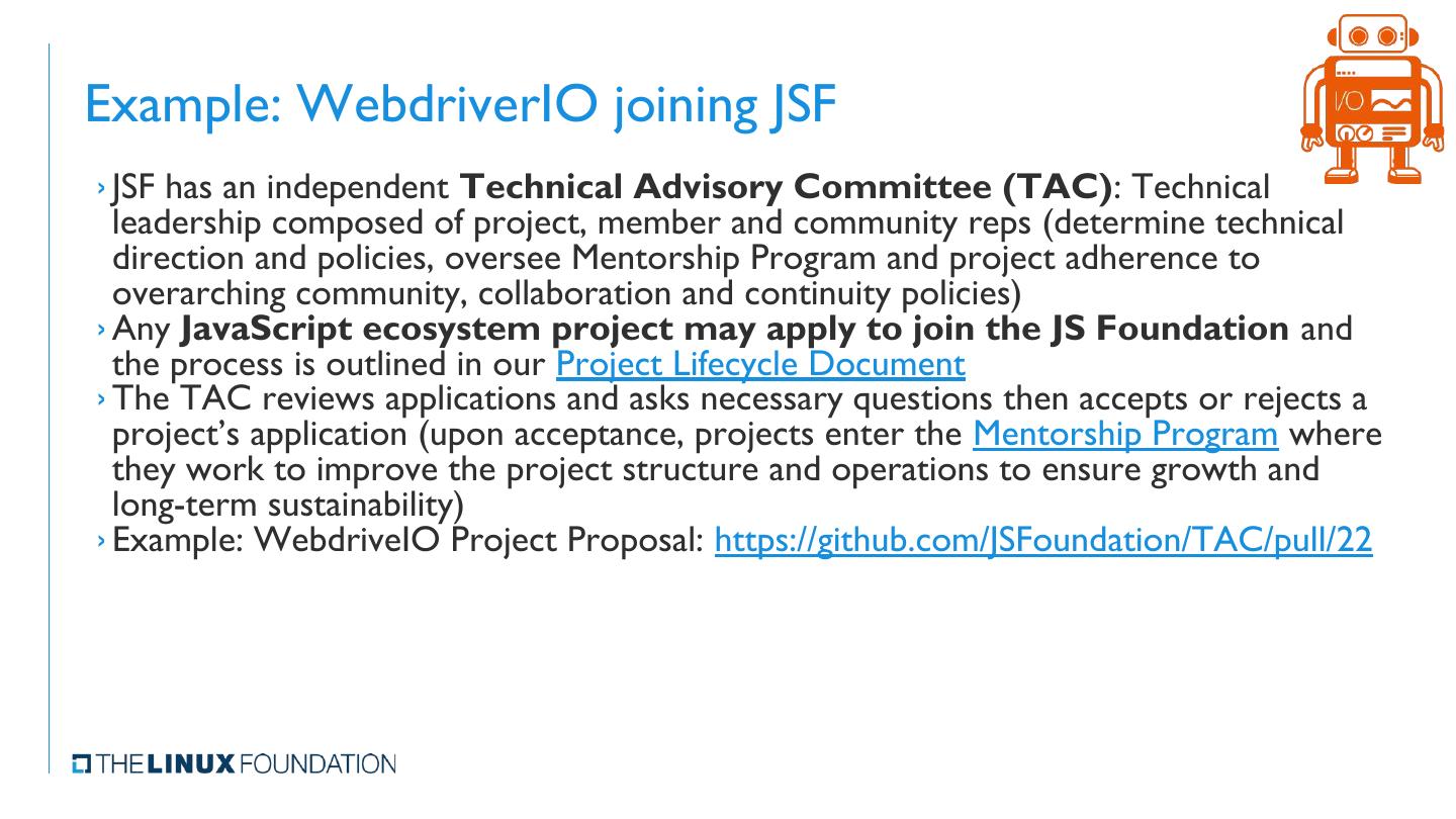 Bringing An Open Source Project To The Linux Foundation