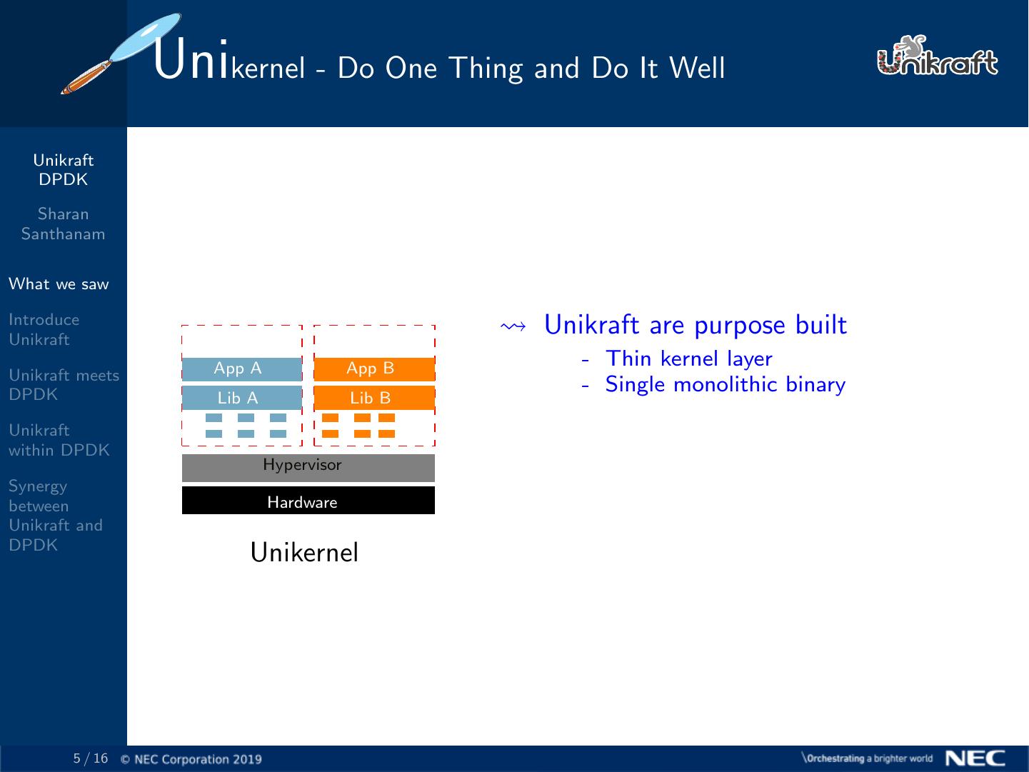 Building DPDK Unikernels with Unikraft