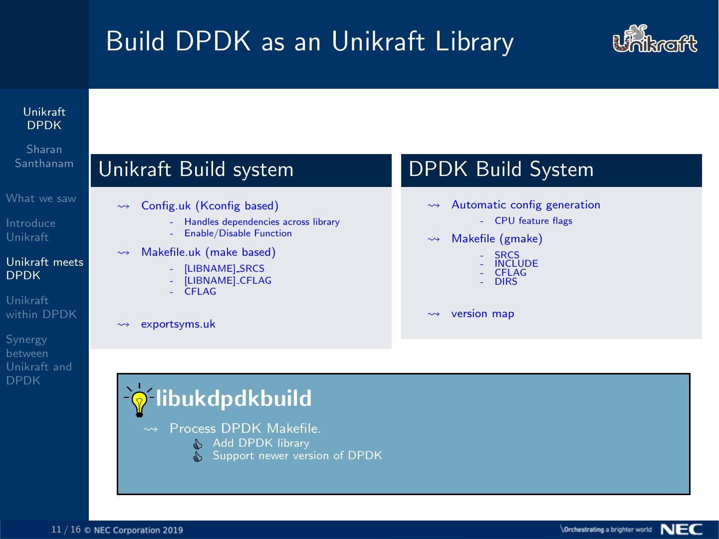 Building DPDK Unikernels with Unikraft