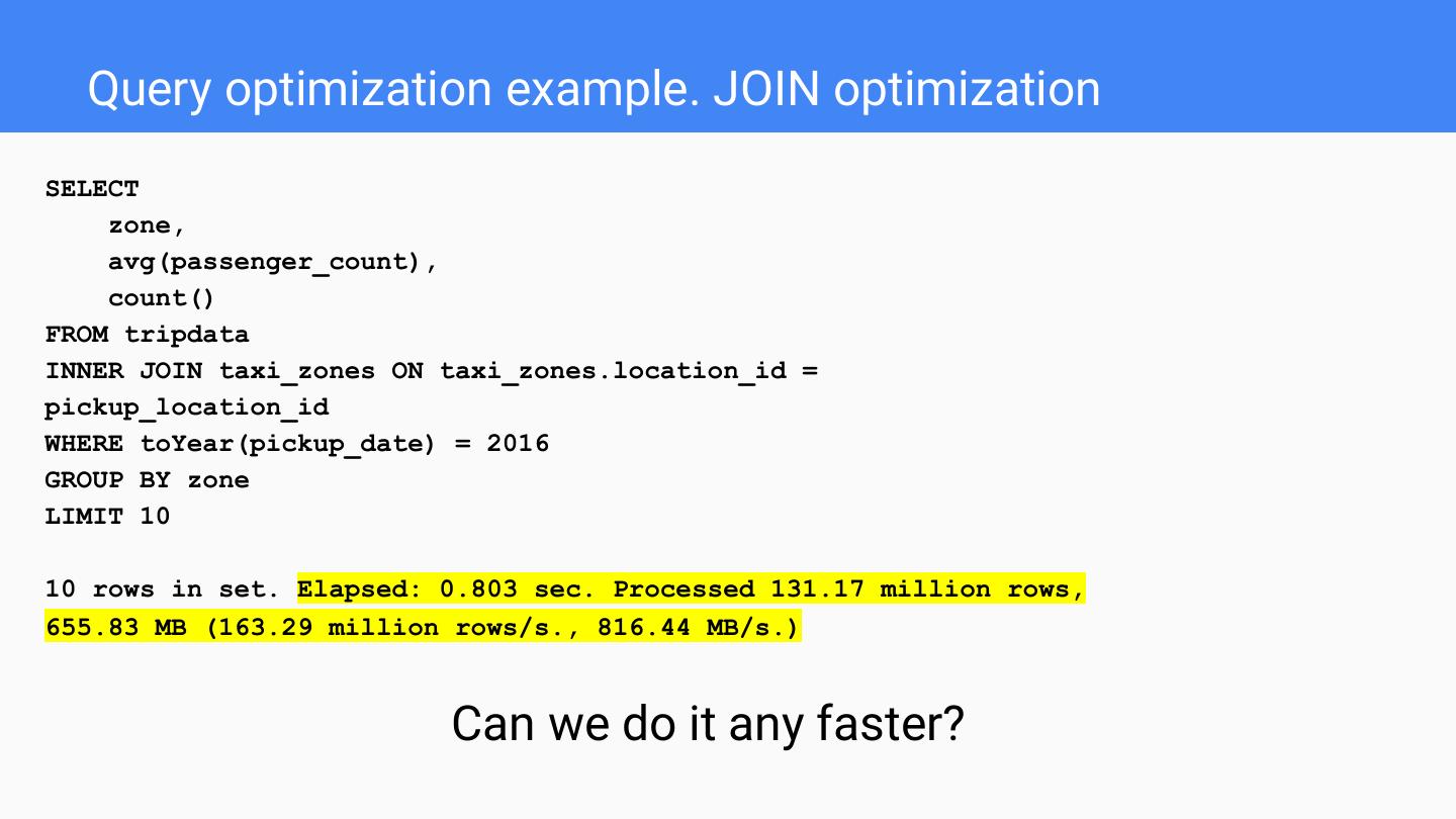 Clickhouse Data Warehouse 101 The First Billion Rows