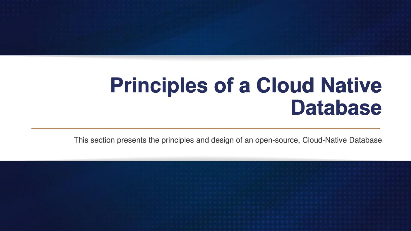 Cloud-Native Database