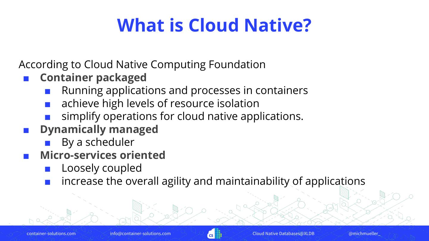 Cloud Native Databases