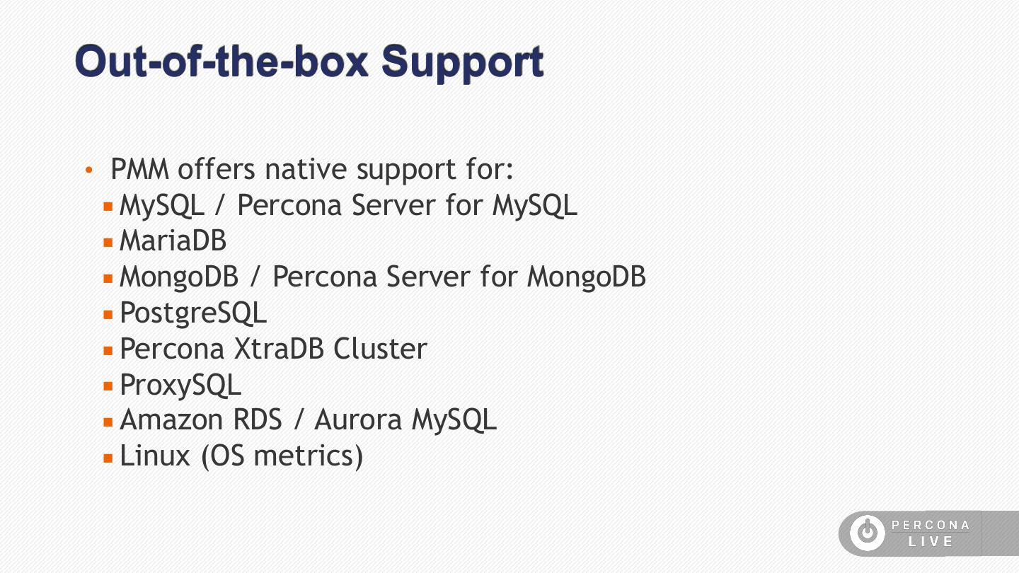 Extending and Customizing Percona Monitoring and Management