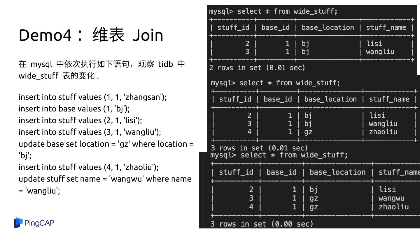 Flink TiDB 实时数仓