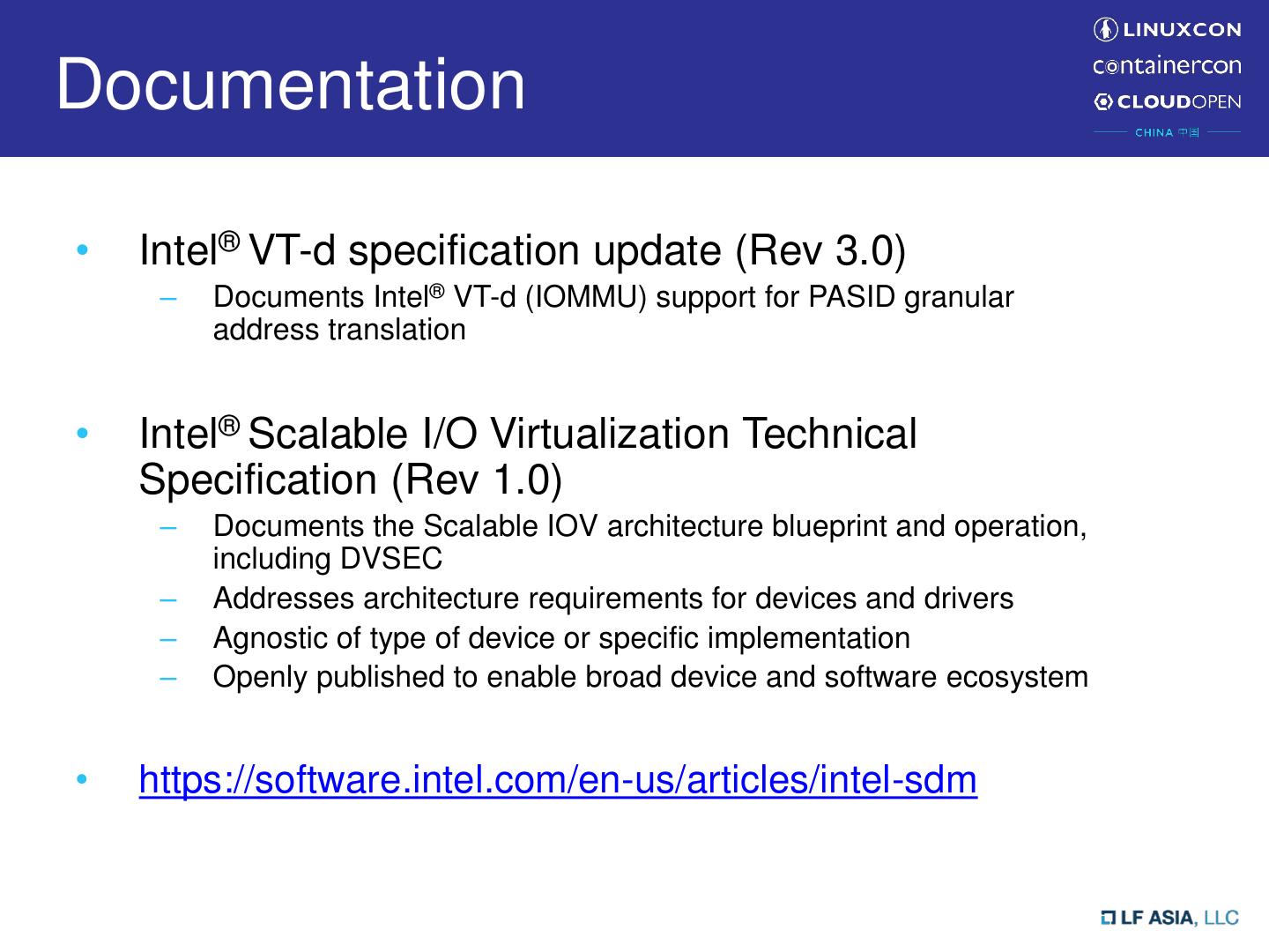 Intel® Scalable I/O Virtualization