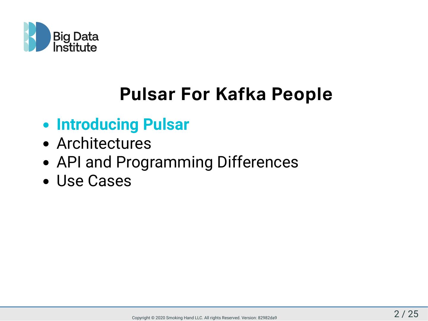 Pulsar for Kafka People--Jesse Anderson