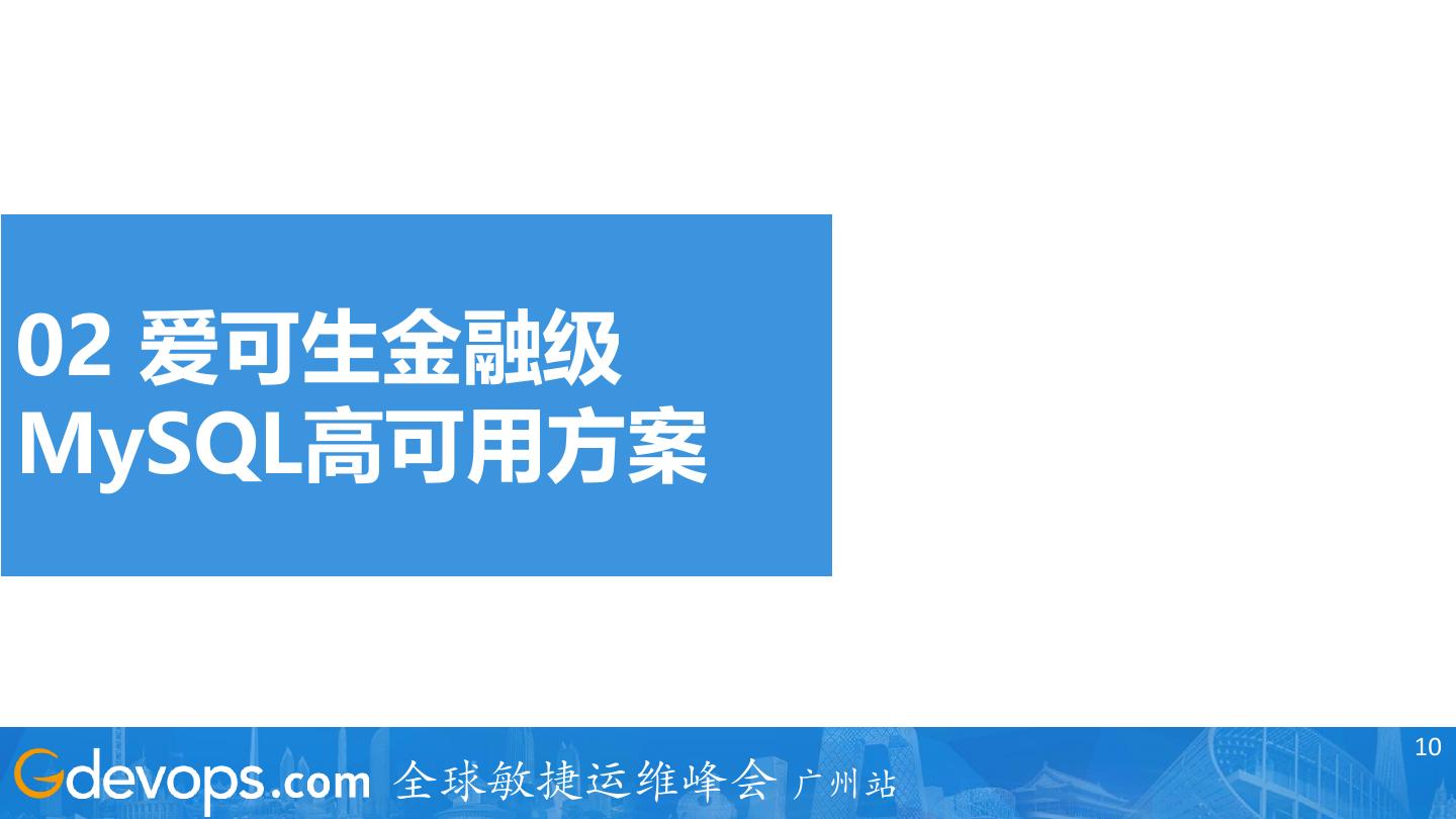 金融行业mysql高可用实践 5083
