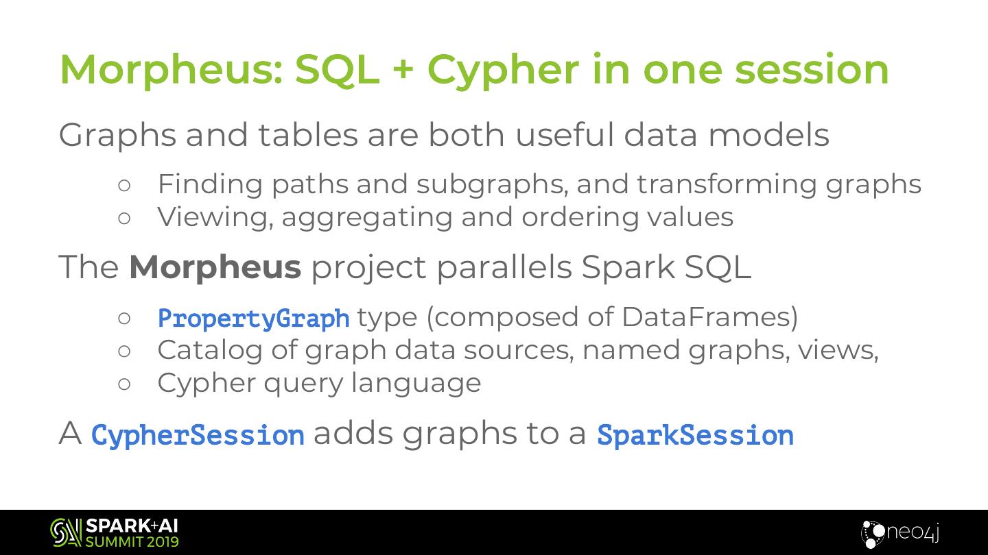 Neo4j Morpheus: Interweaving Table and Graph Data with SQL and Cypher in Apache