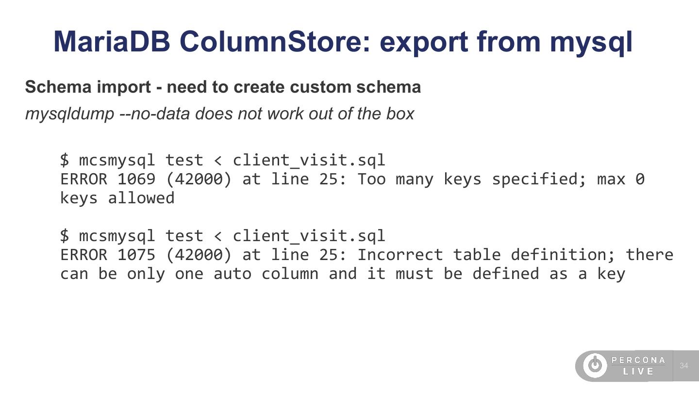 Opensource Column Store Databases Mariadb Columnstore Vs Clickhouse