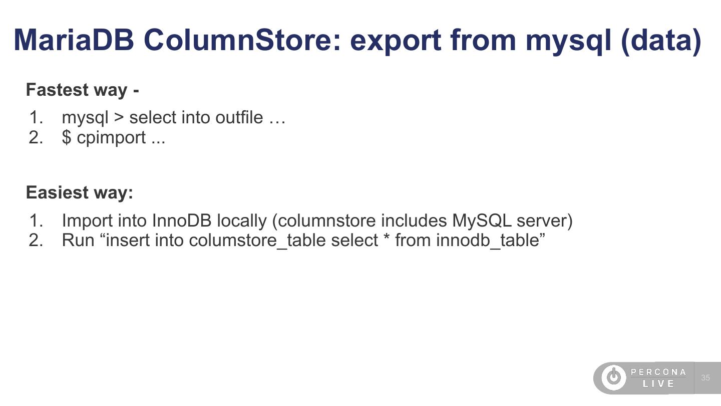 Opensource Column Store Databases Mariadb Columnstore Vs Clickhouse