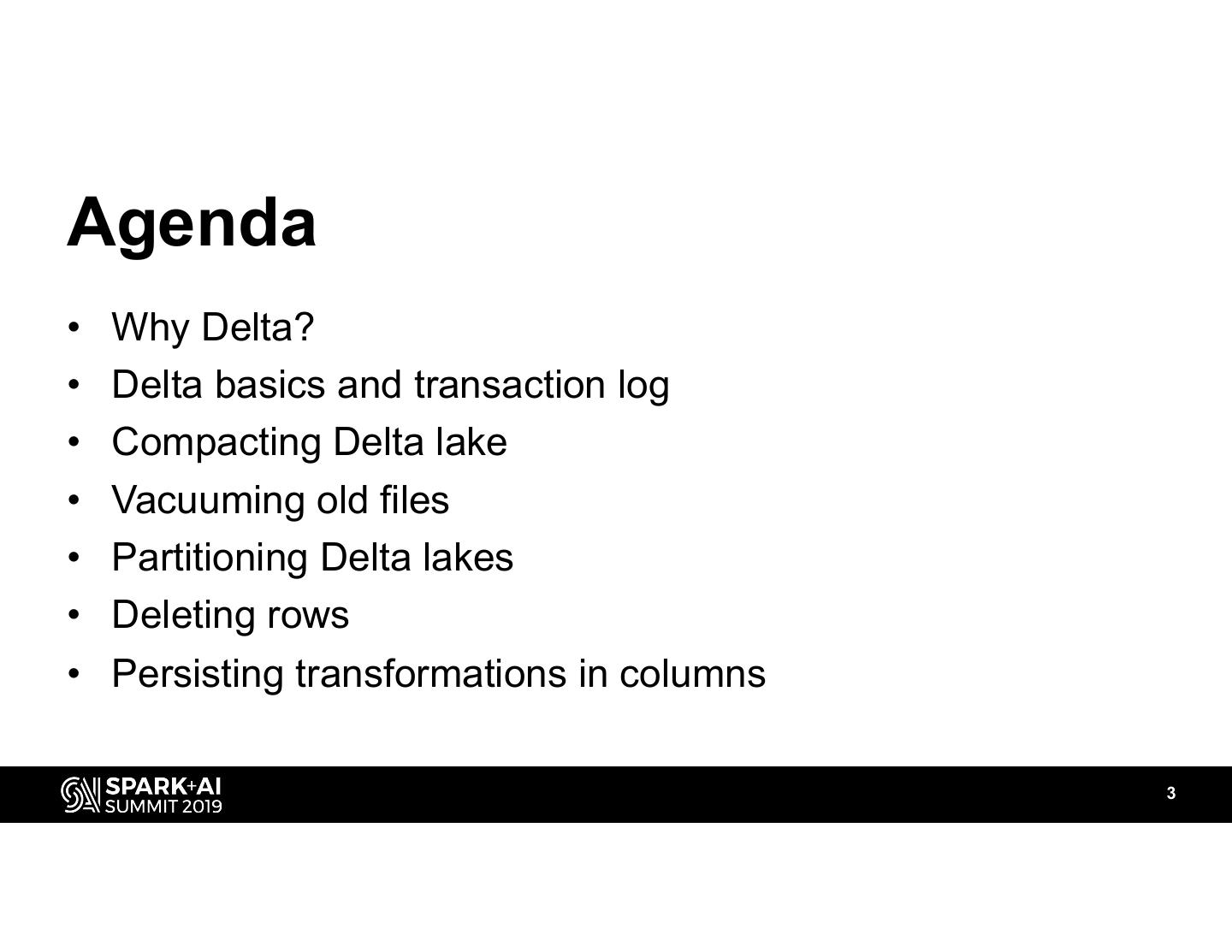 Optimizing Delta - Parquet Data Lakes for Apache Spark Optimizing Delta - Parquet Data Lakes for Apache Spark