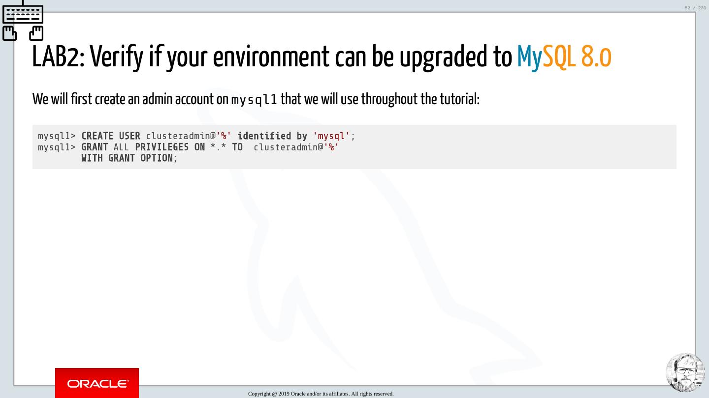 Part 2 MySQL InnoDB Cluster 8.0 in a Nutshell-full day tutorial