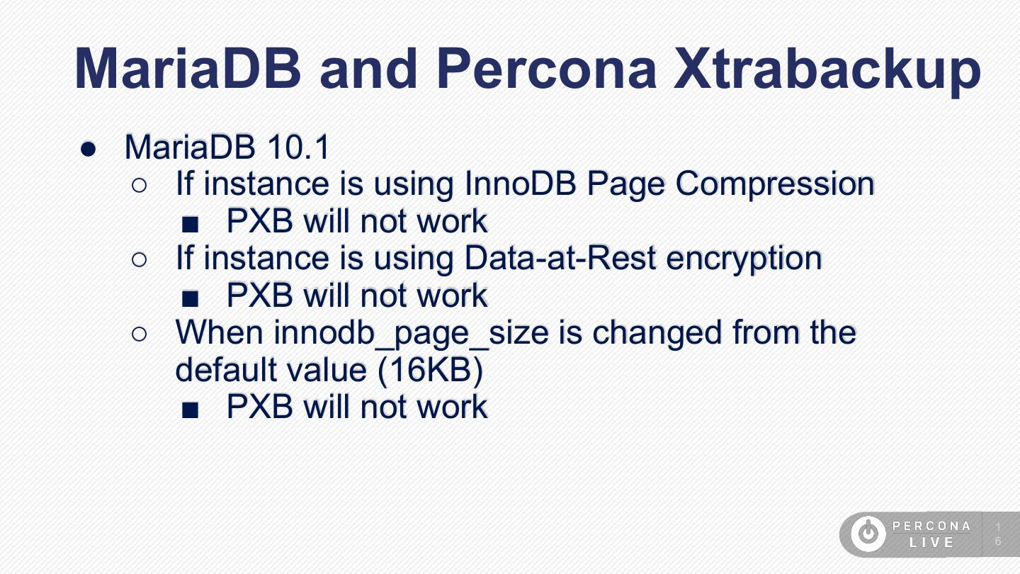 Percona XtraBackup vs Mariabackup vs MySQL Enterprise Backup