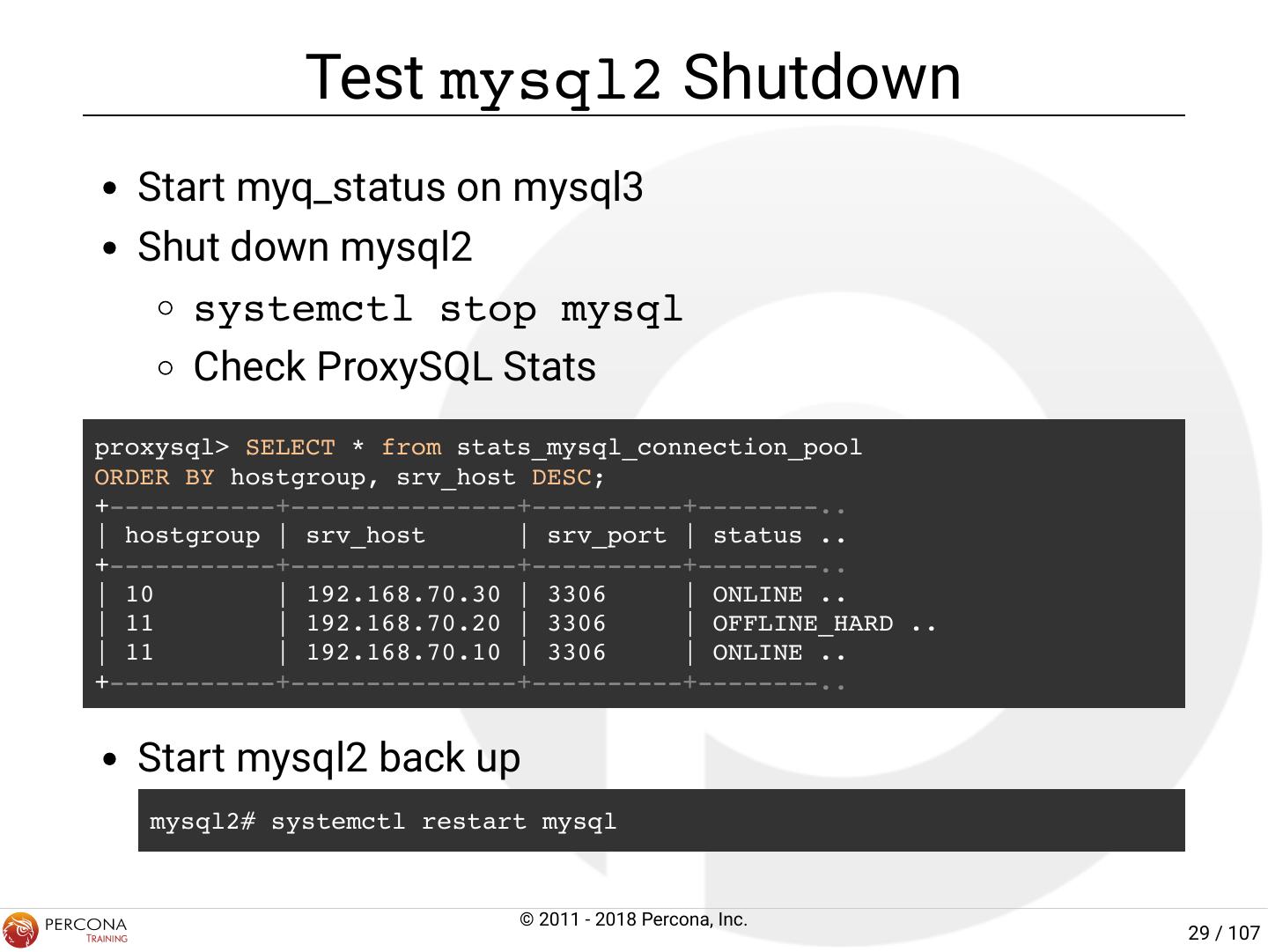 Percona XtraDB Cluster Tutorial