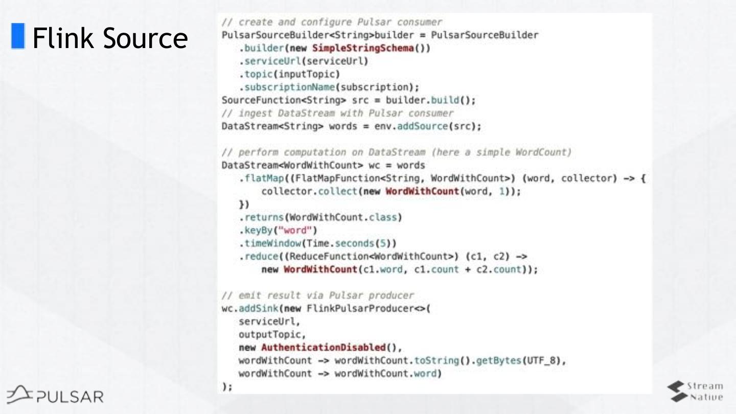 Query Pulsar Streams Using Apache Flink