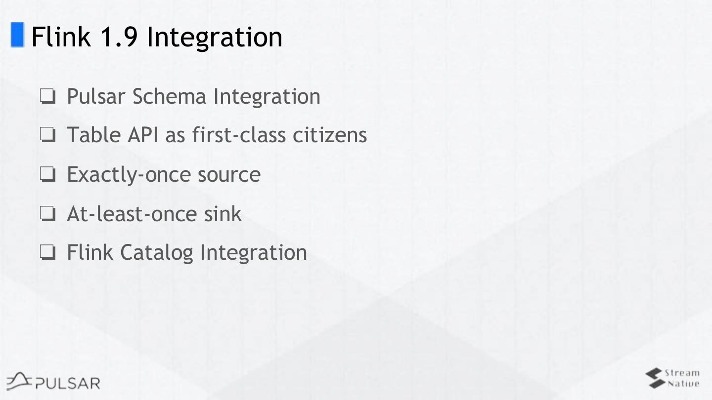 Query Pulsar Streams using Apache Flink