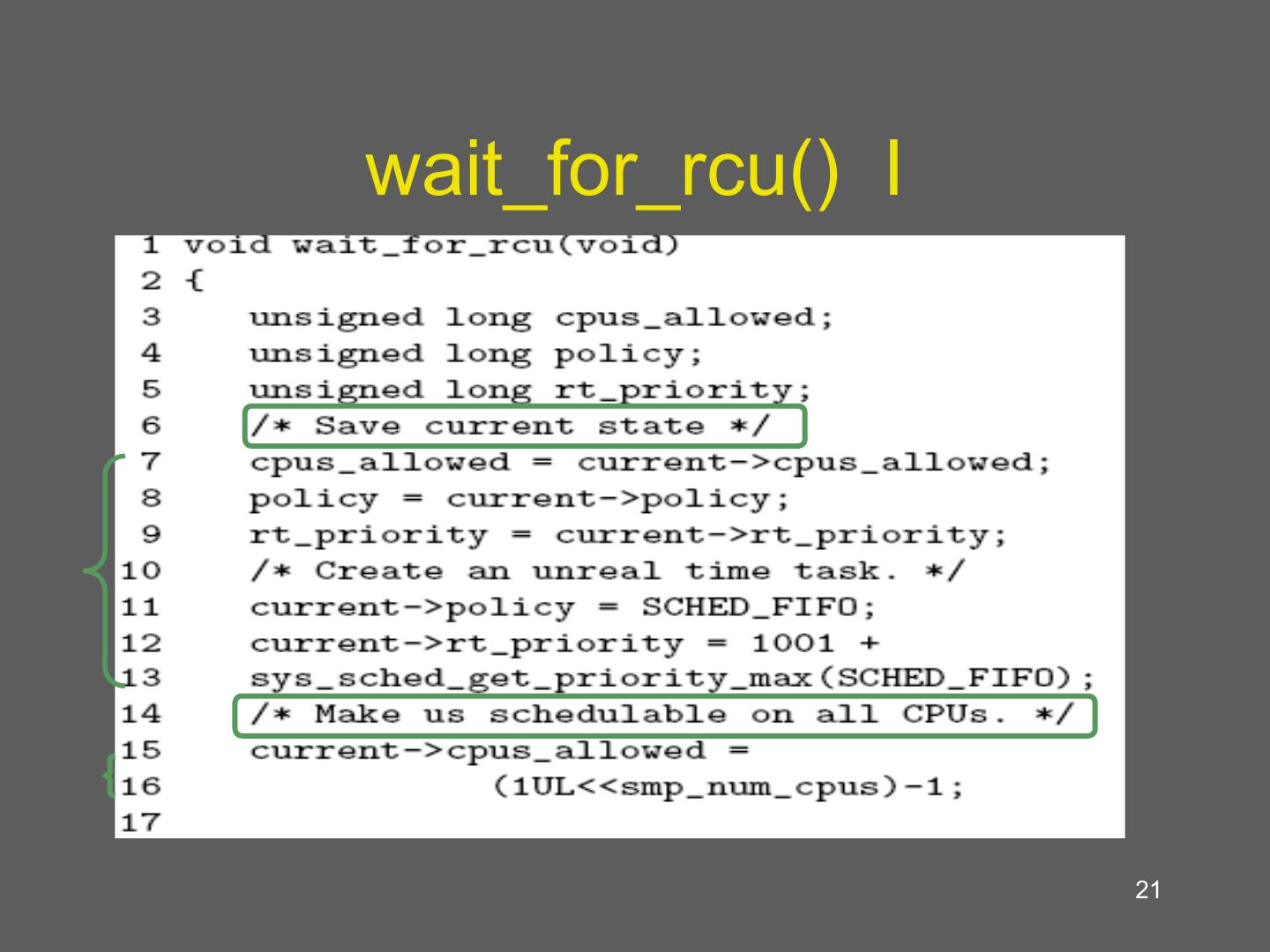 Read Copy Update (RCU)