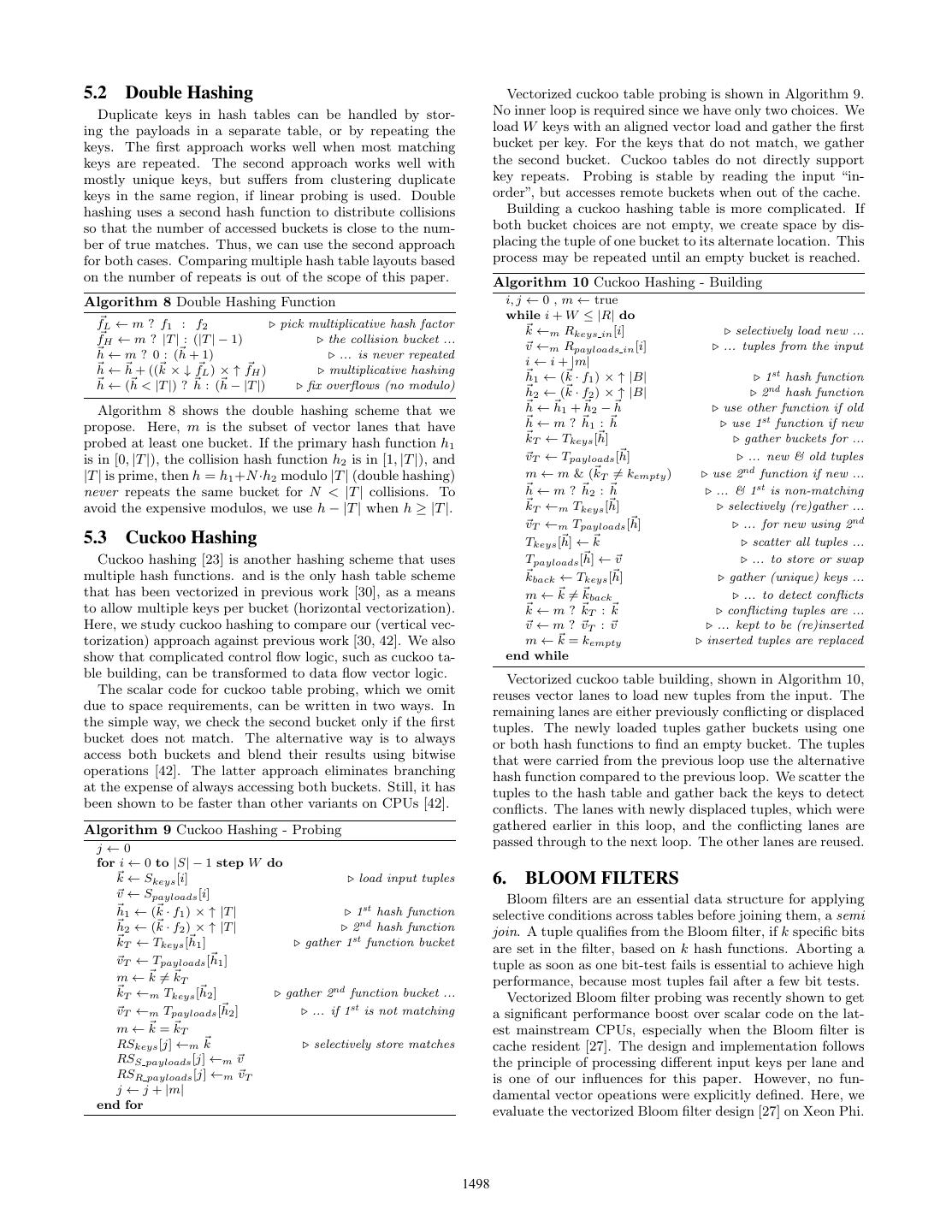 Rethinking SIMD Vectorization for In-Memory Databases Rethinking SIMD Vectorization for In-Memory Databases