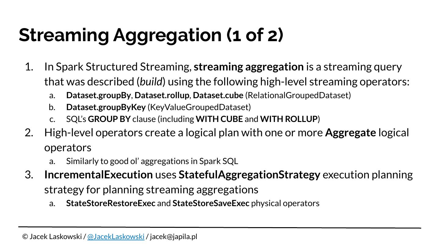 The Internals of Stateful Stream Processing in Spark Structured Streaming