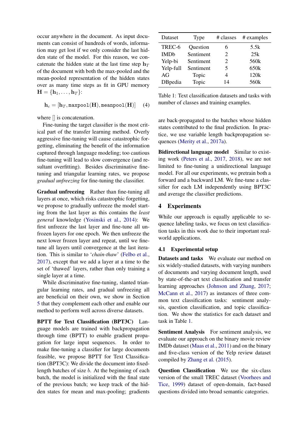 Universal Language Model Fine Tuning For Text Classification