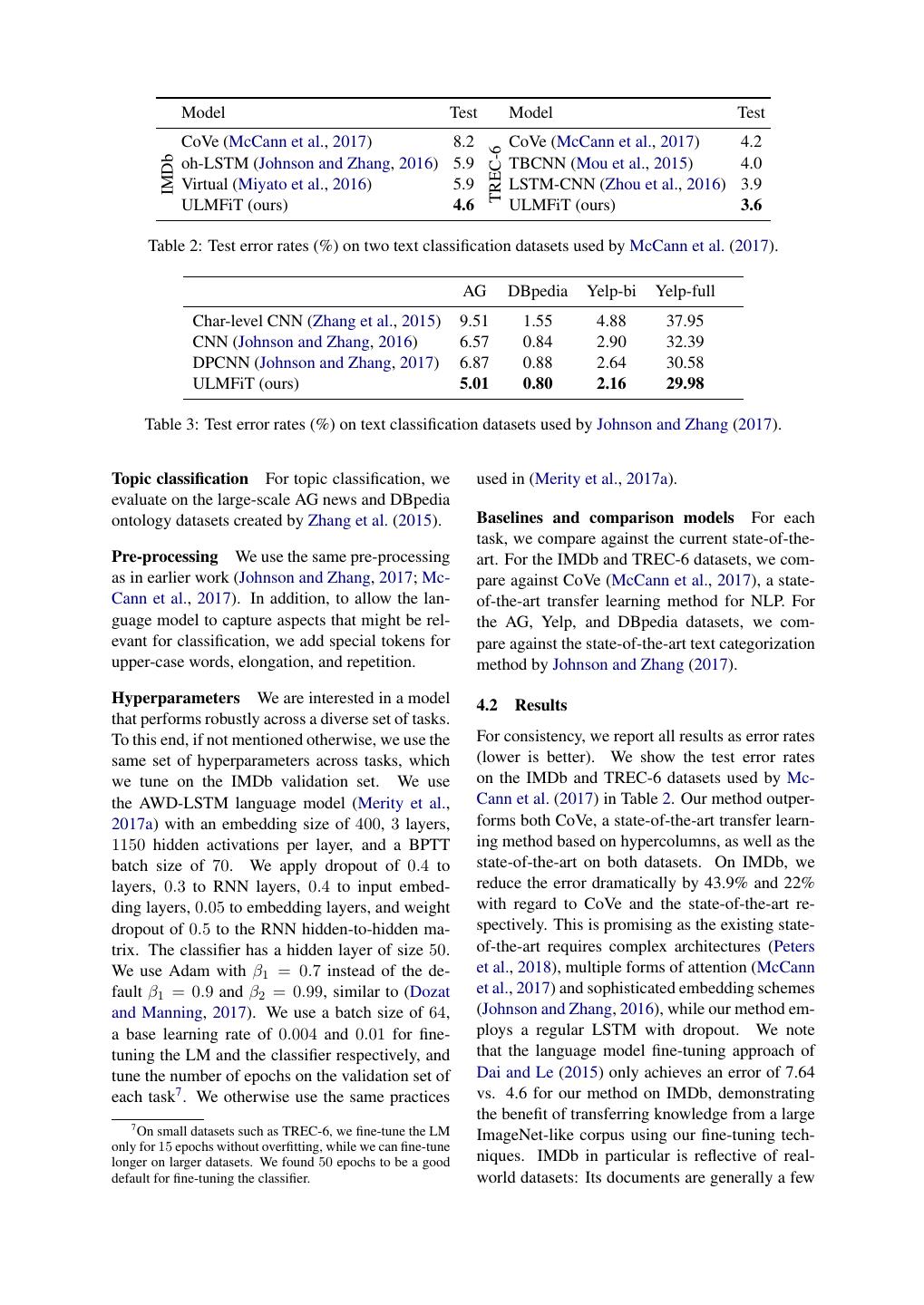 Universal Language Model Fine Tuning For Text Classification