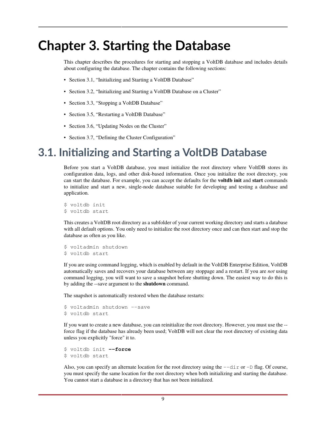 Using Voltdb 