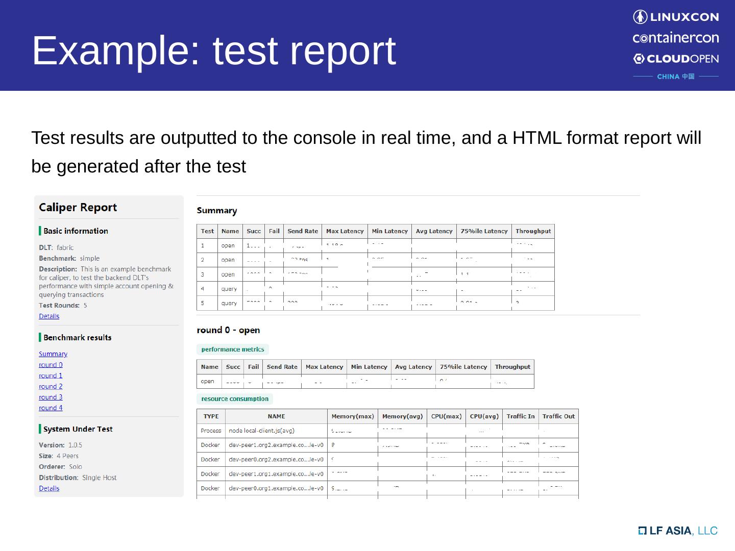 A Performance Benchmark Framework For Multiple Dlts