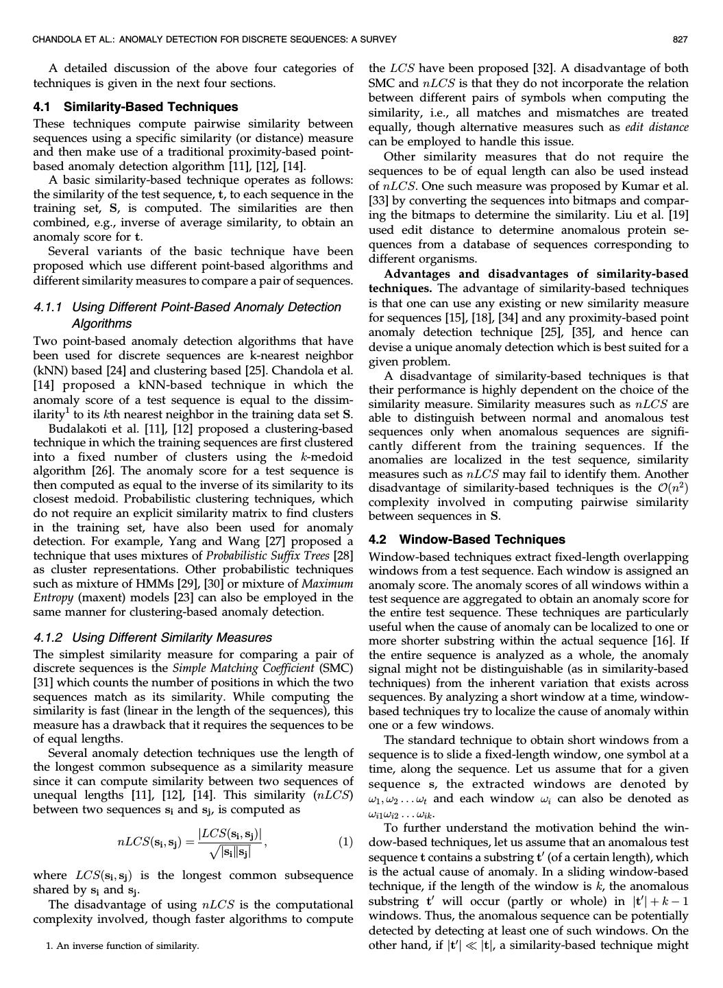 Anomaly Detection For Discretesequences A Survey