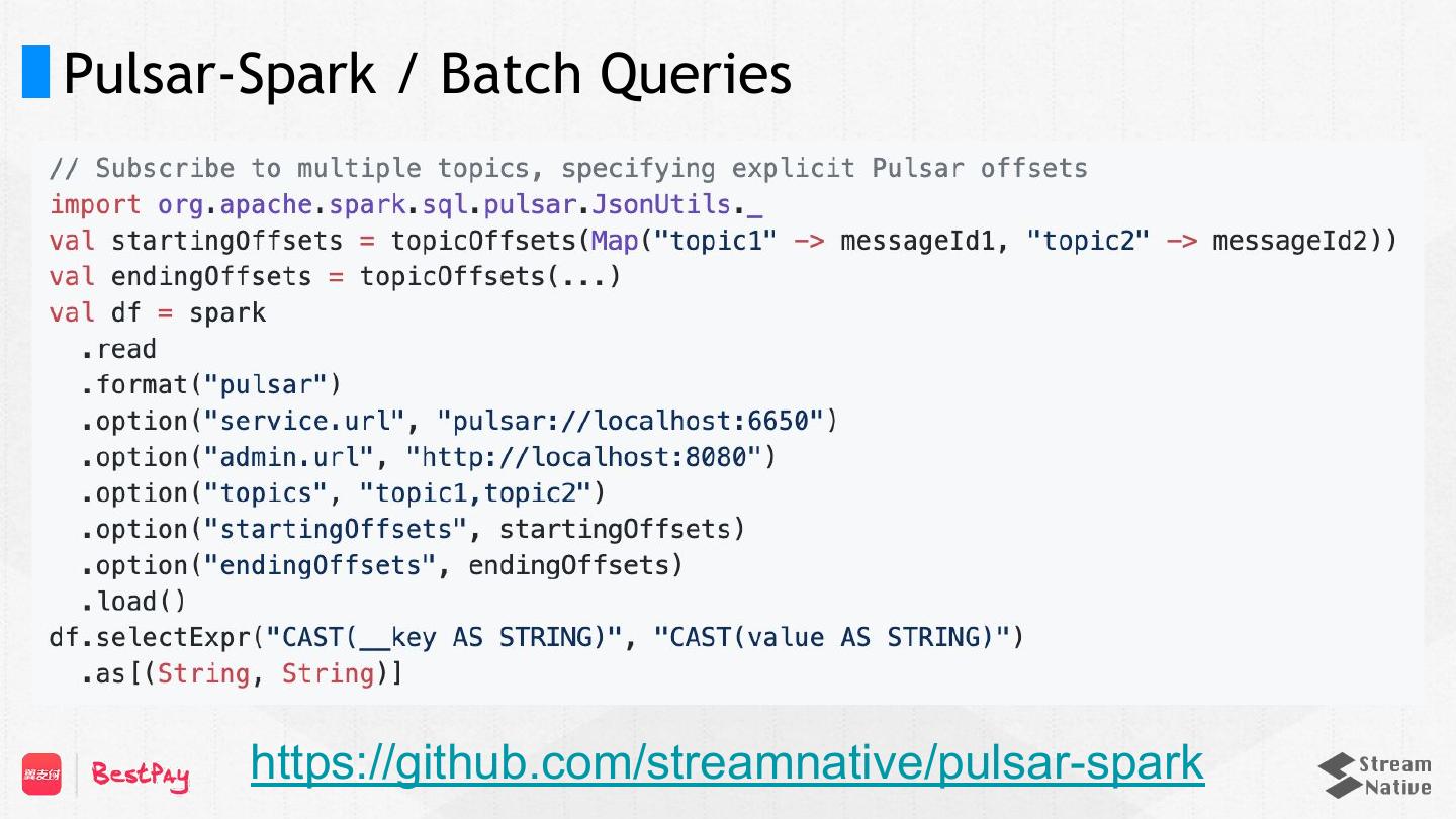 Unify Storage Backend for Batch and Streaming Computation with Apache Pulsar