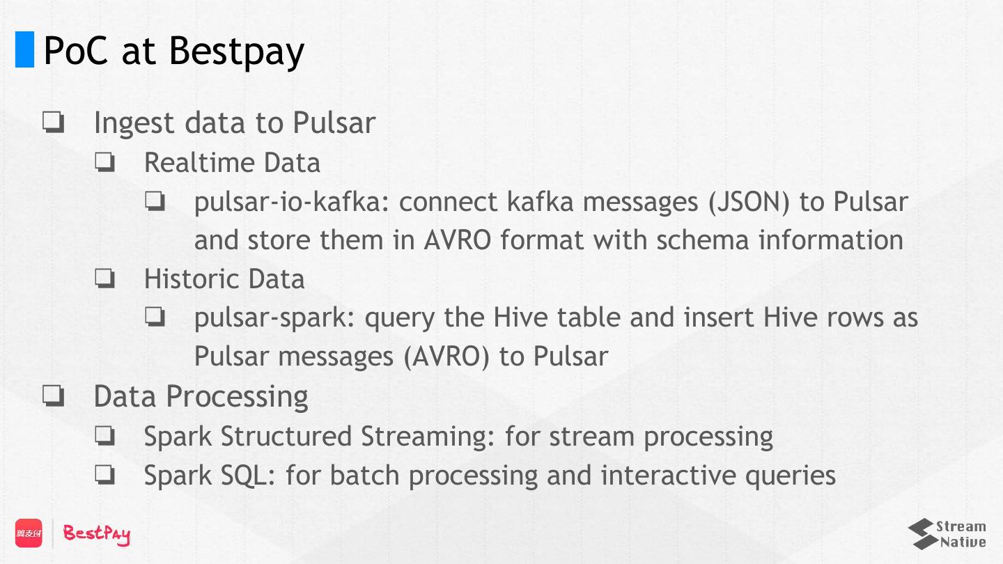 Unify Storage Backend for Batch and Streaming Computation with Apache Pulsar