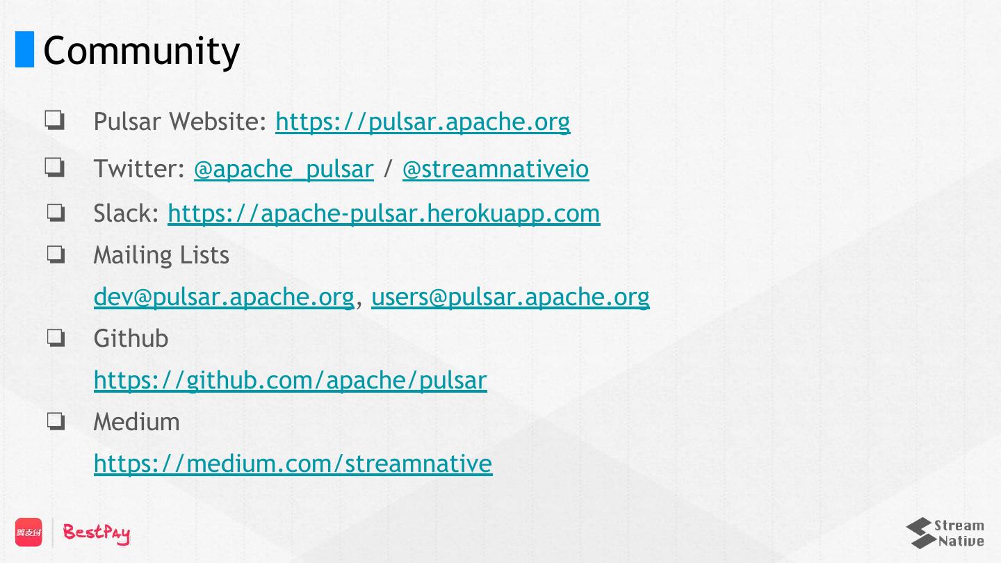 Unify Storage Backend for Batch and Streaming Computation with Apache Pulsar