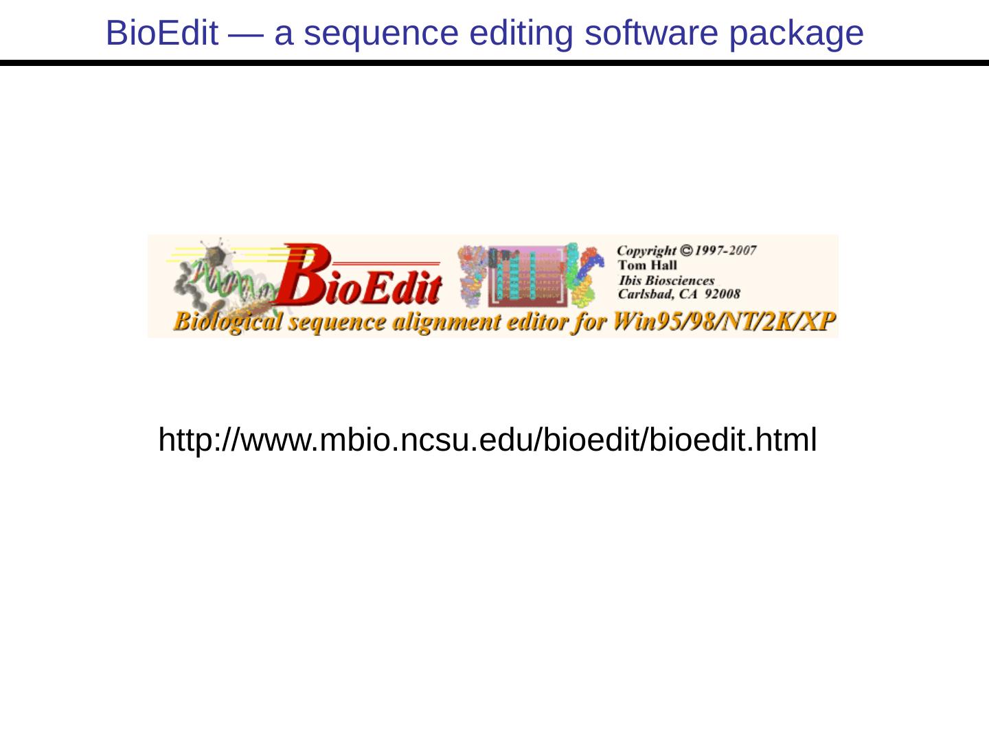 Bioinformatics Lecture 1