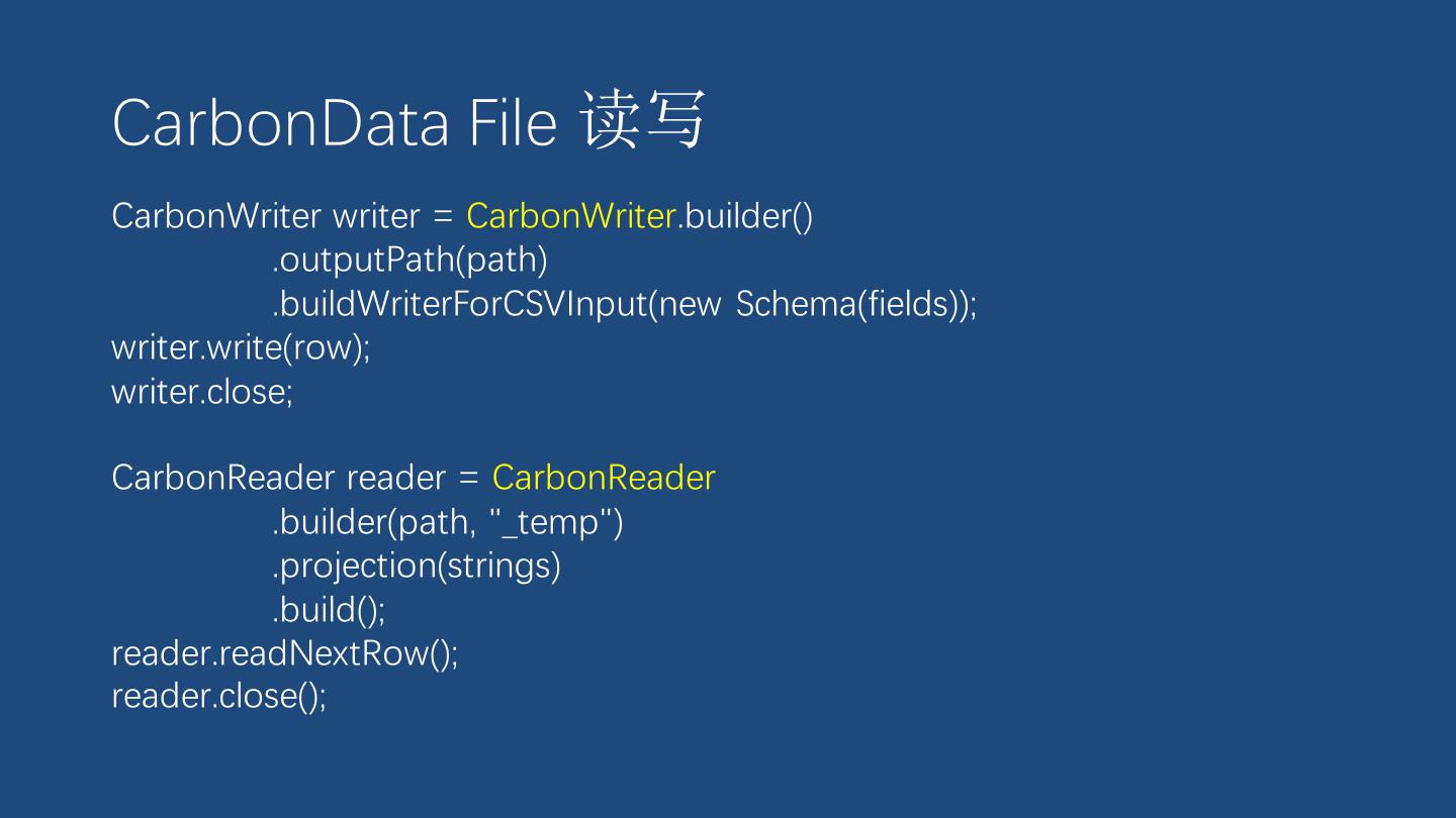 Apache CarbonData技术原理及使用介绍