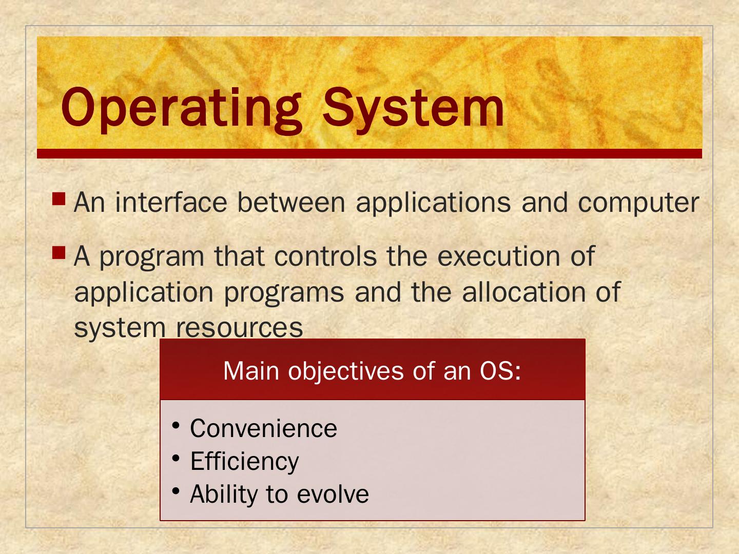 Chapter 2 Operating System Overview Computer Science