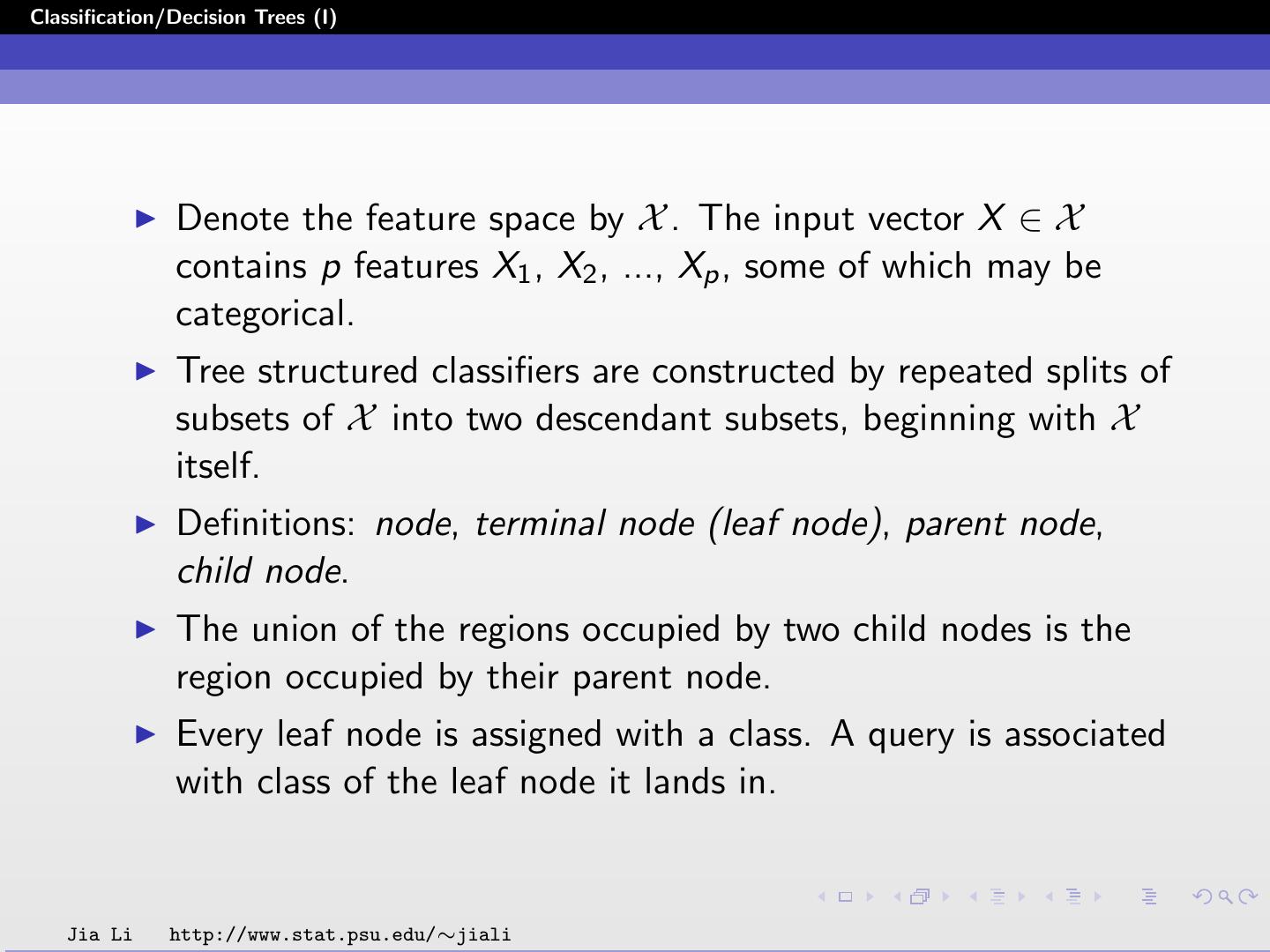 classification/decision trees（I）