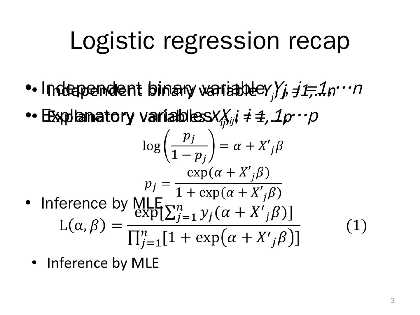 Conditional Logistic Regression