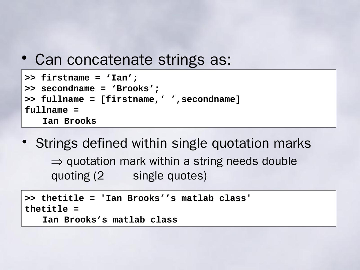 Introduction to MATLAB 2 Graphics & Functions - School of Earth and ...