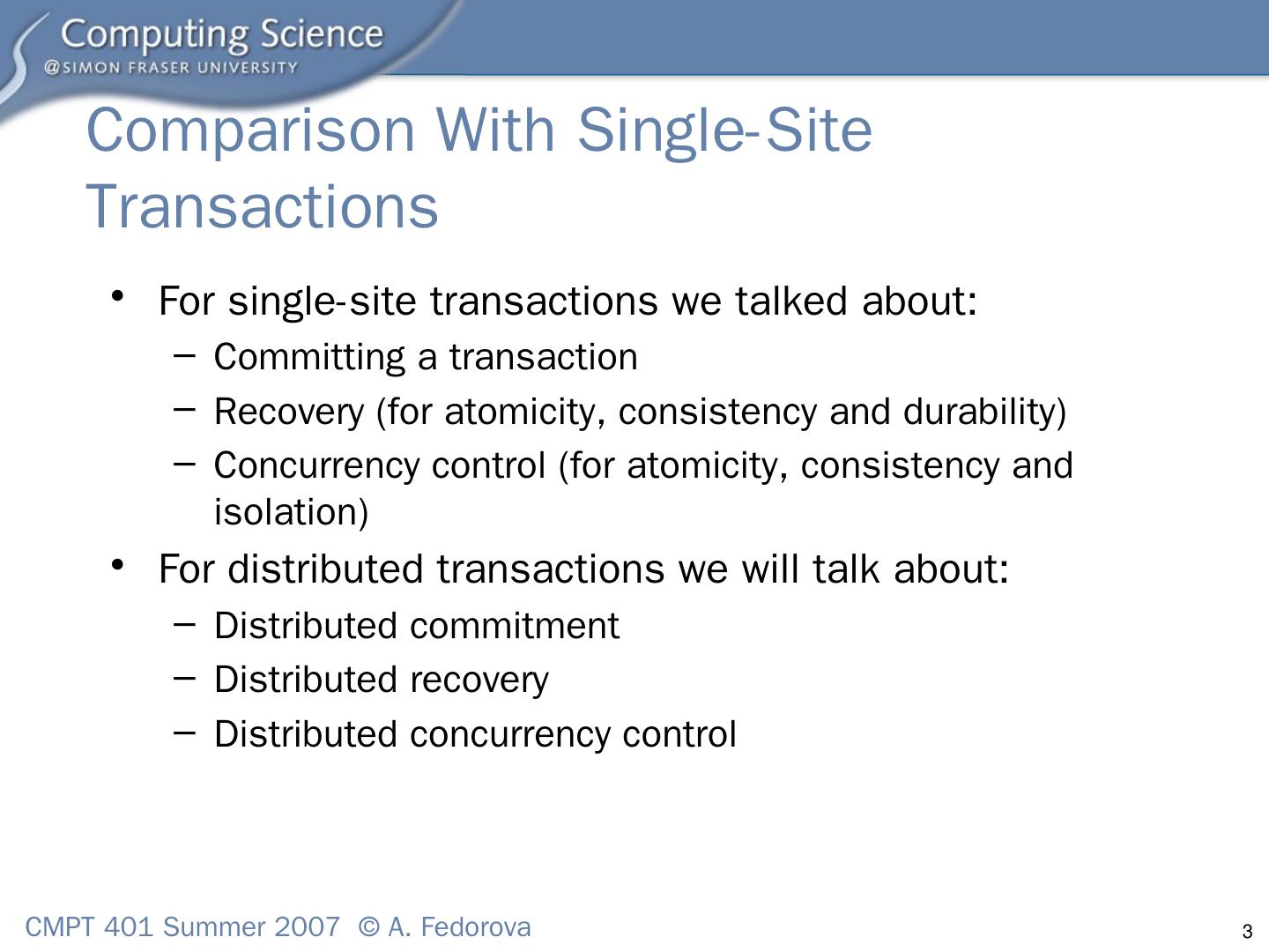 Lecture11 Distributed Transactions