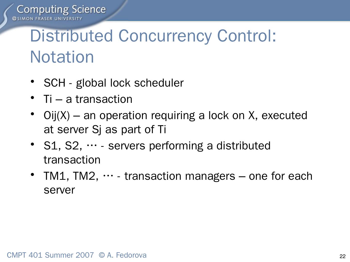 Lecture11 Distributed Transactions