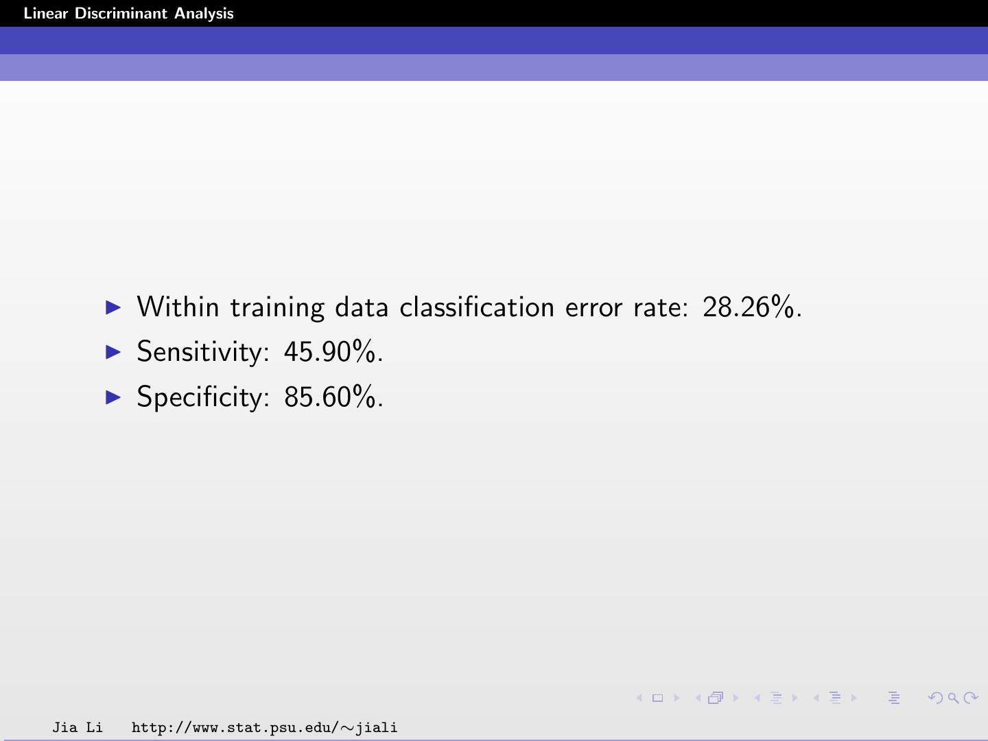 linear discriminant analysis
