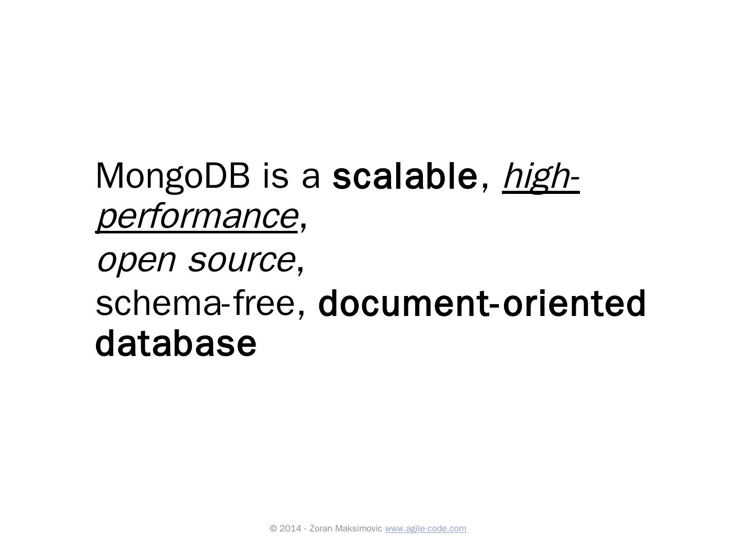 MongoDB - agile-code.com