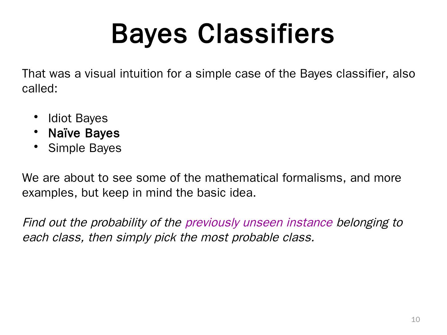 Naïve Bayes Classifier
