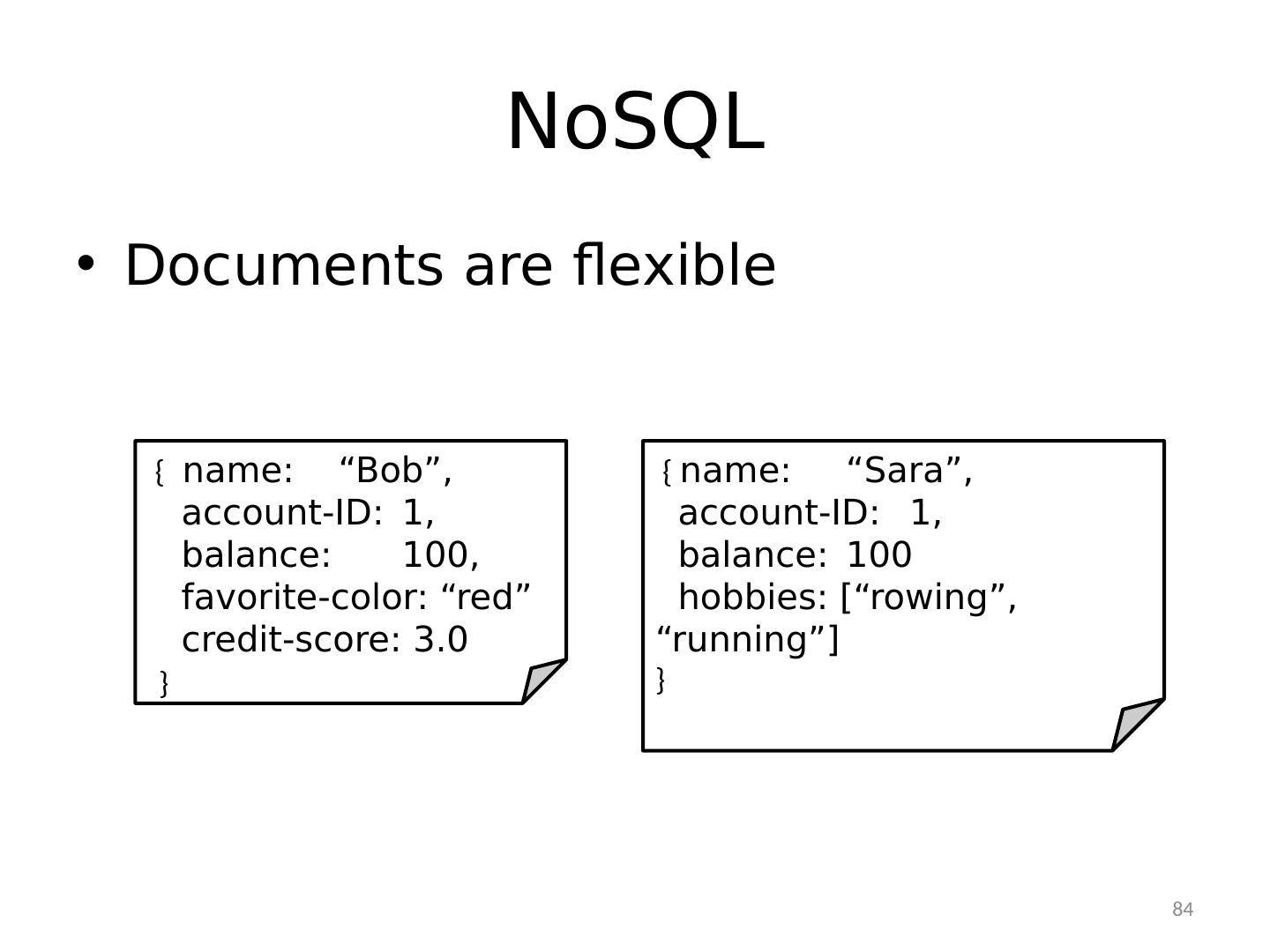 NoSQL v.s. NewSQL